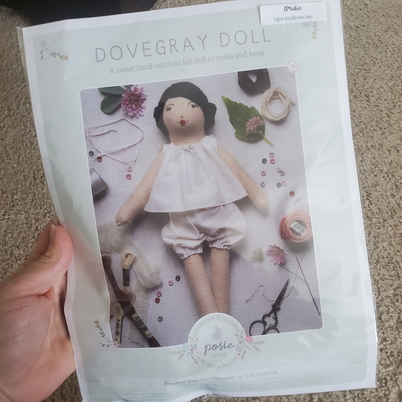 posie | Art | New Dovegray Handmade Cloth Posie Doll Kit Bridie Doll ...